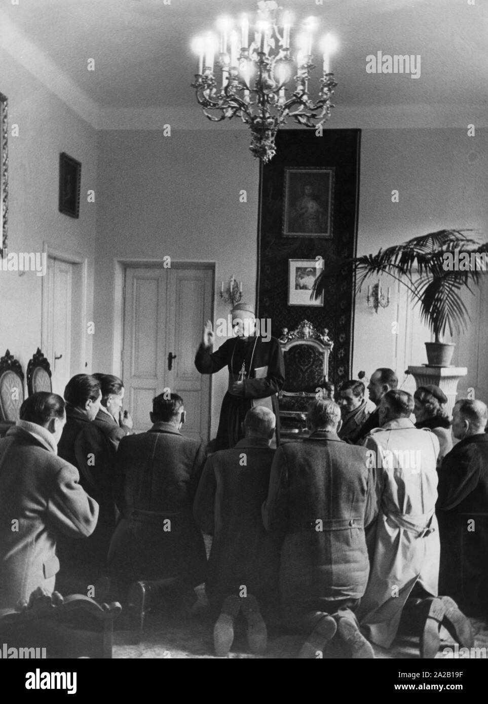The Polish Cardinal Stefan Wyszynski after his release in Warsaw ...