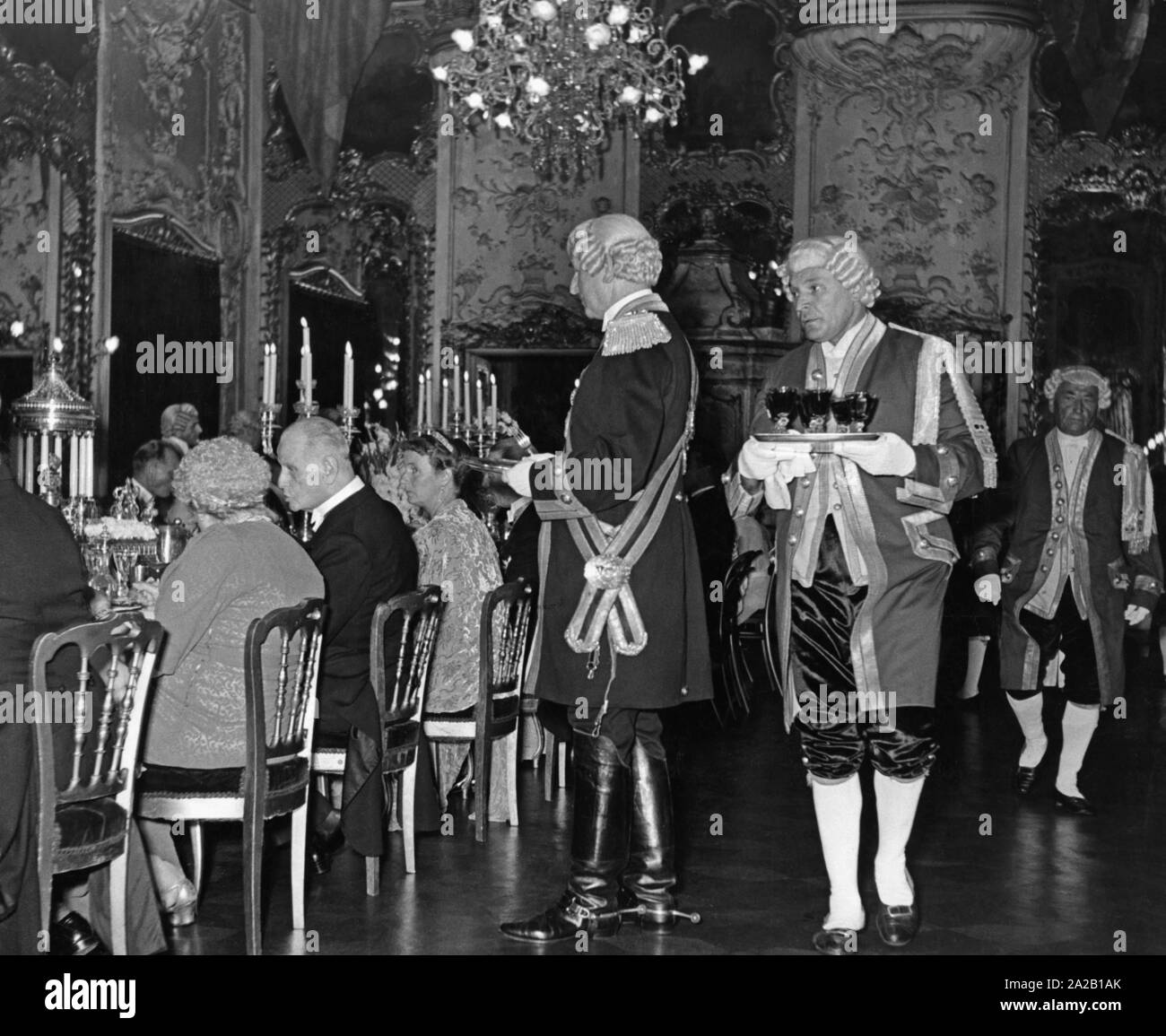 Banquet in the Thurn and Taxis House in Regensburg on the occasion of ...