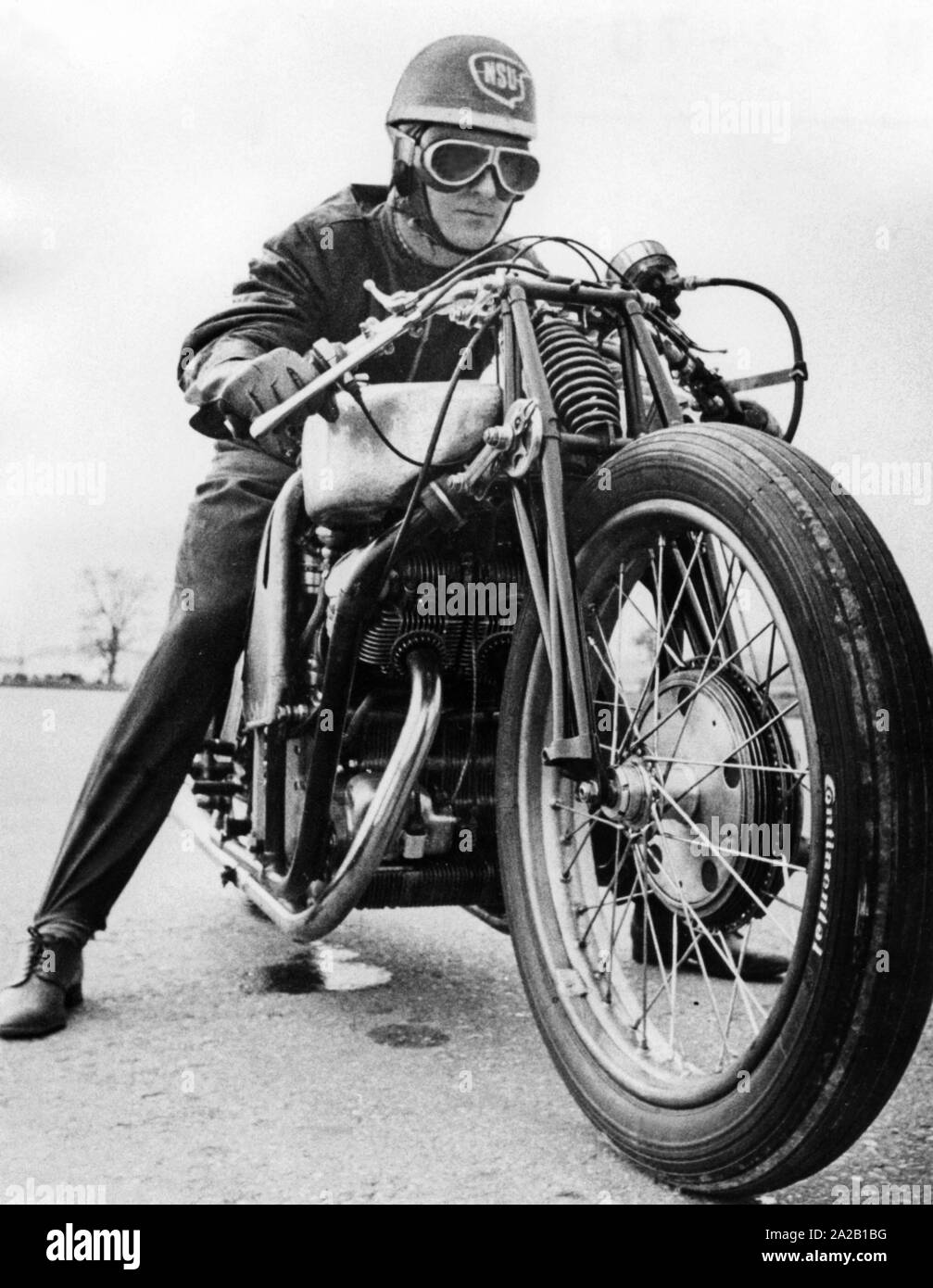 Advertising motorbike Black and White Stock Photos & Images - Alamy