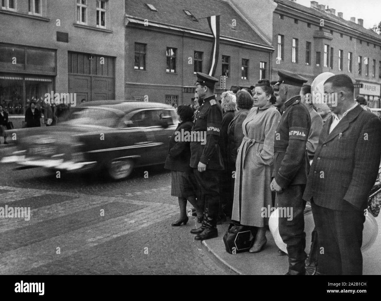 Soviet occupation in Austria from 1945 to 1955. Undated shot, probably ...