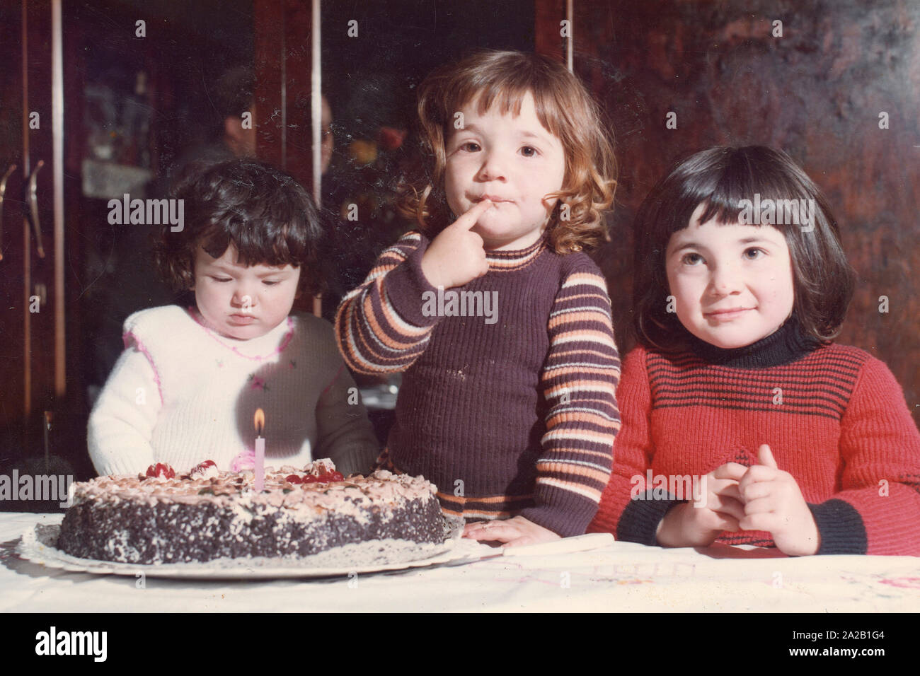 Italy, Casorezzo, Italian family, Crespi family 1975 Stock Photo - Alamy