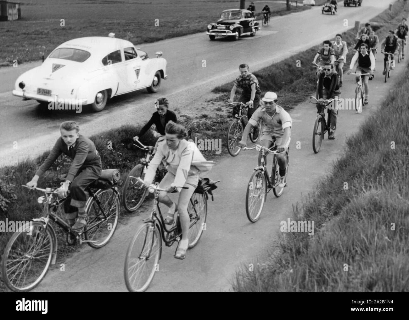 Woman trip over Black and White Stock Photos & Images - Alamy