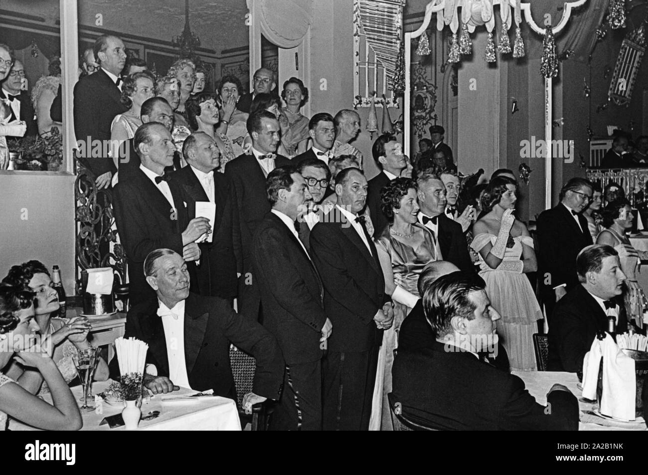Festive company at a balpare, a dress ball in Munich Stock Photo - Alamy