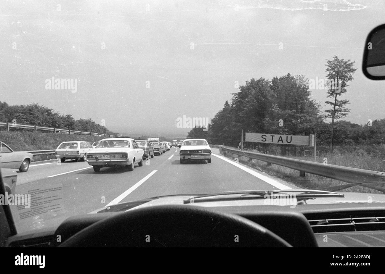 During the summer holidays mile-long traffic jams occur due to the ...