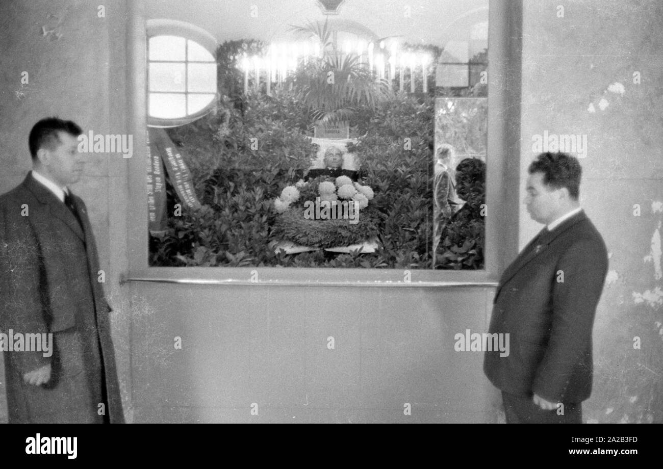 Funeral of the Ukrainian nationalist politician Stepan Bandera, who was ...