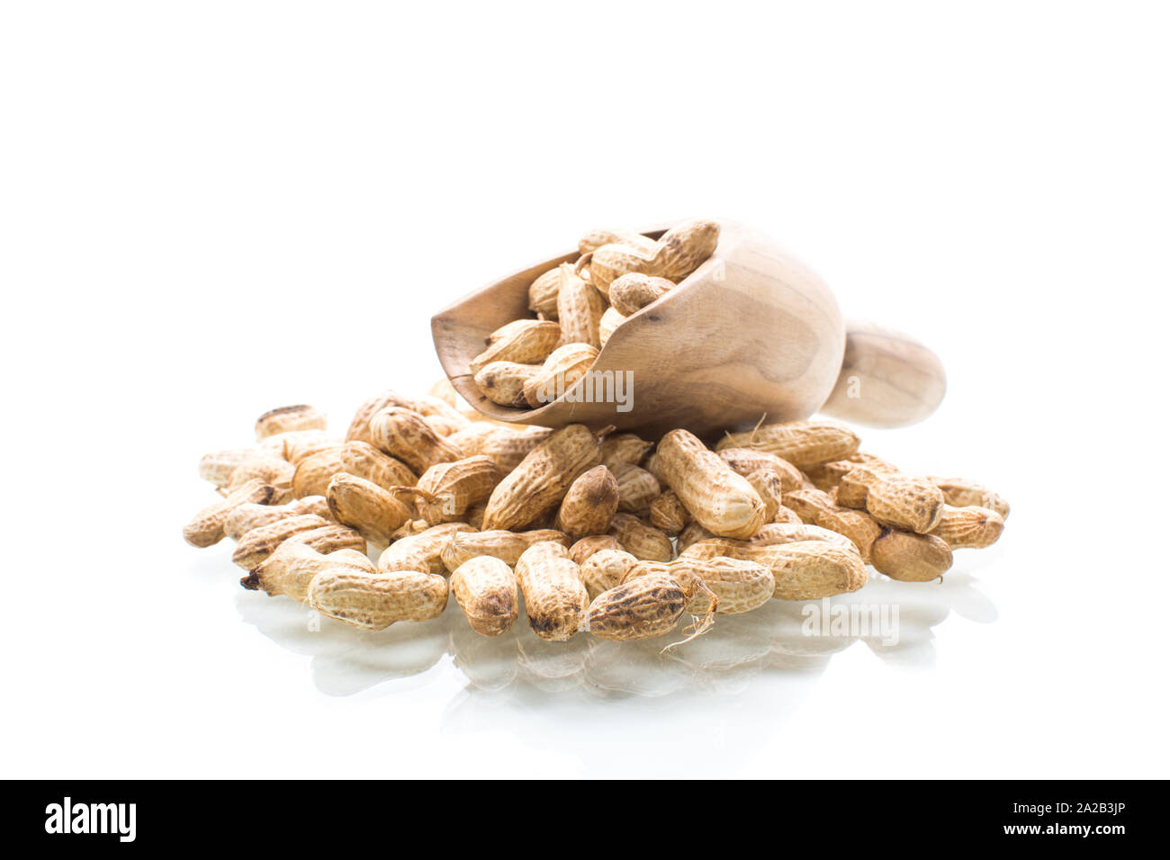 ripe organic peanuts in shell isolated on a white Stock Photo - Alamy