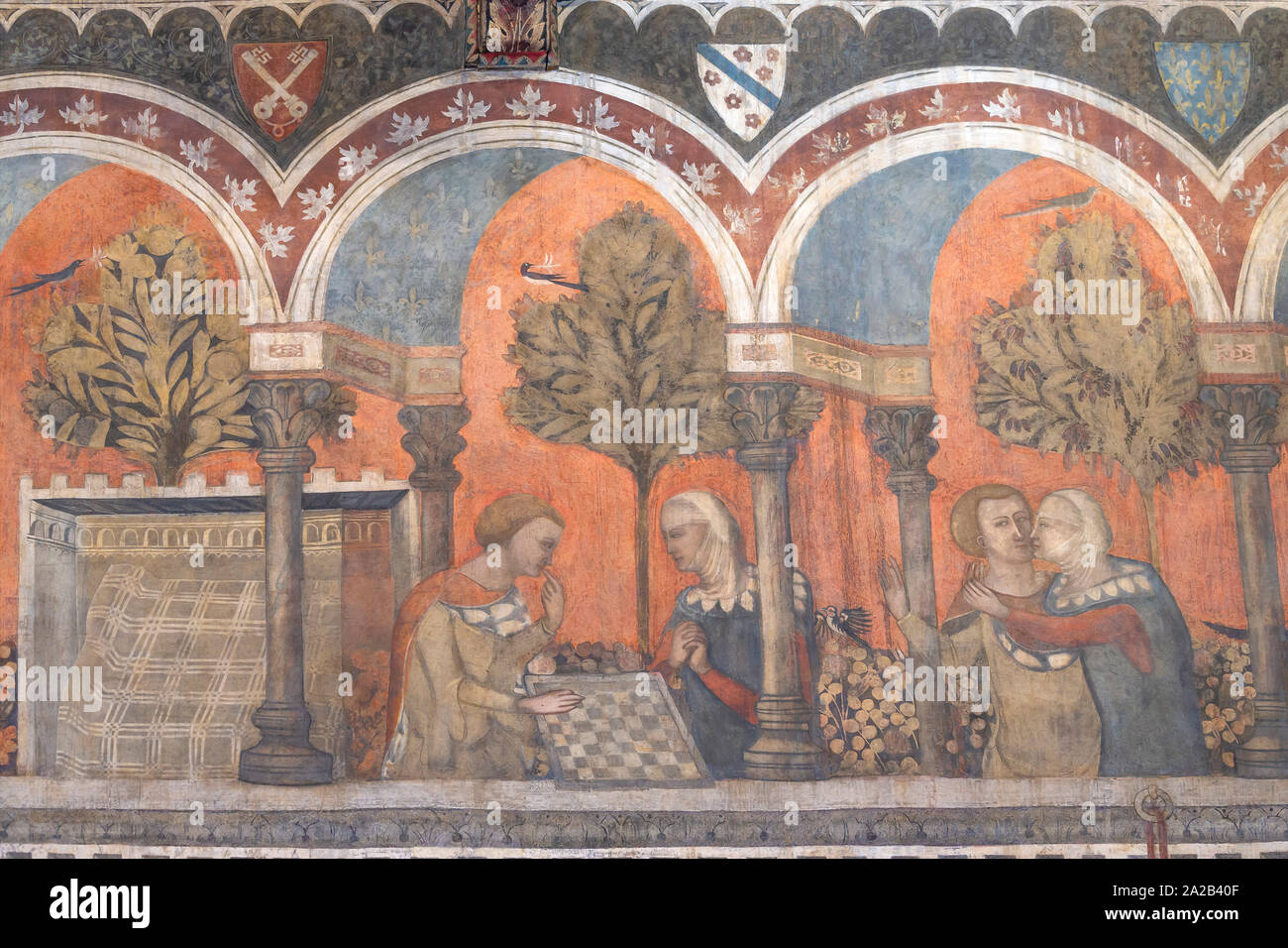 William and the Duchess play a game of chess in the bedroom, The ...