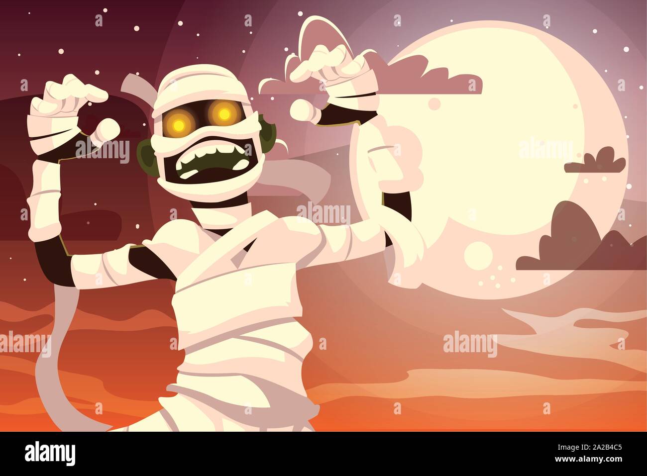 mummy design, Halloween holiday horror scary celebration autumn dark ...