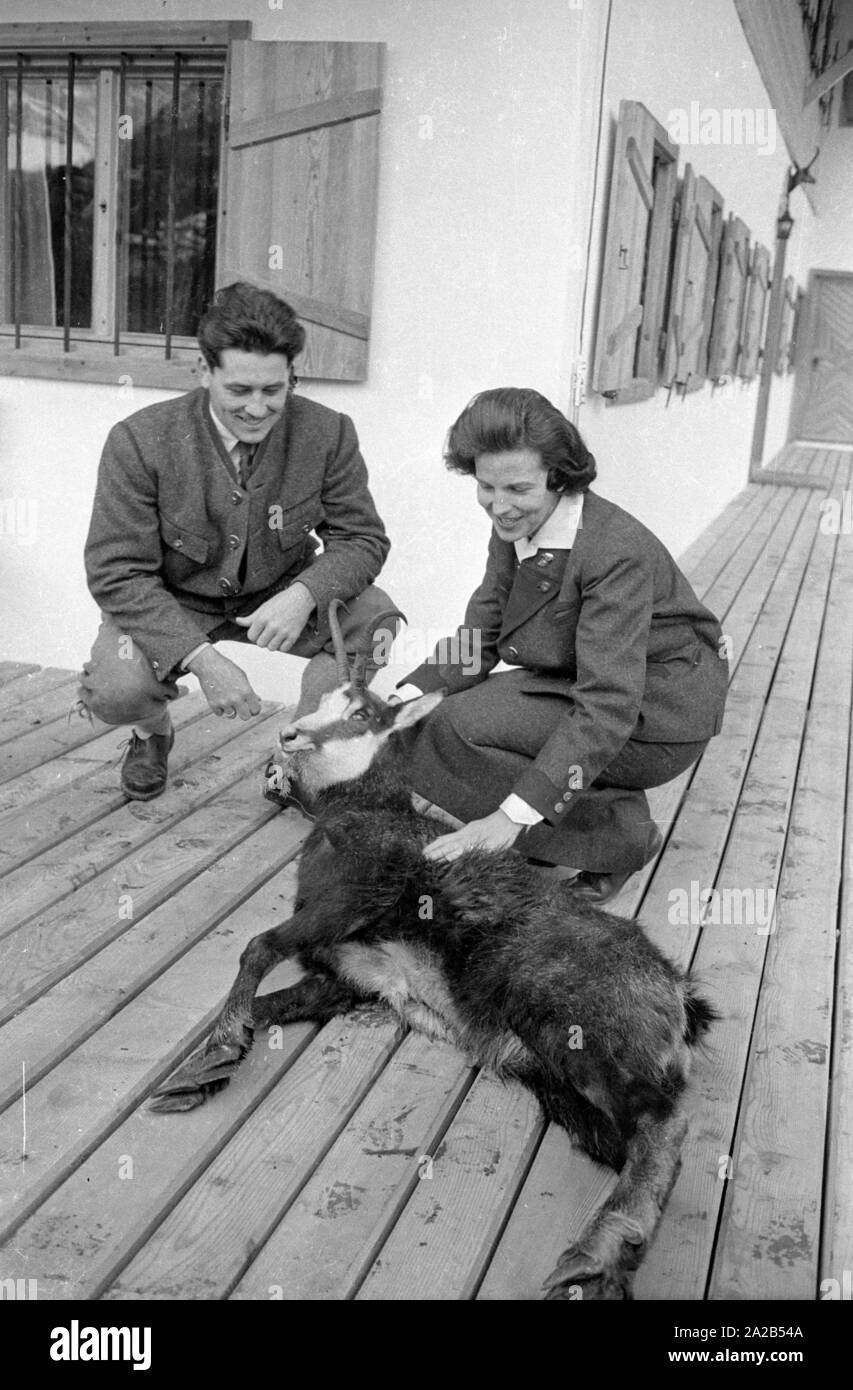 Excursion of the high nobility around Leopold III, then king of Belgium ...