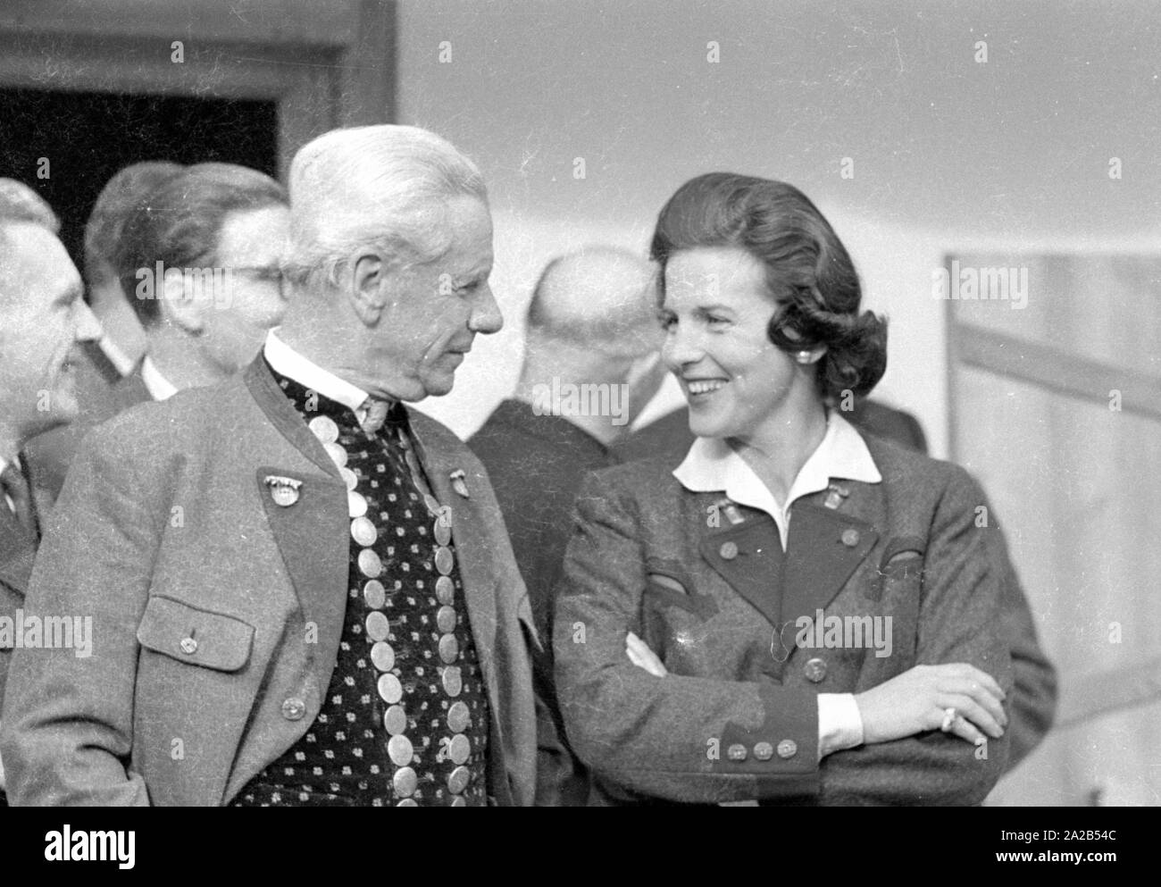 Excursion of the high nobility around Leopold III, then king of Belgium ...