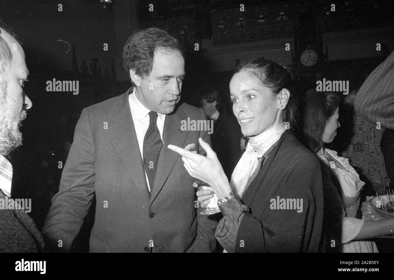 The picture shows the actress Geraldine Chaplin at the founding ...