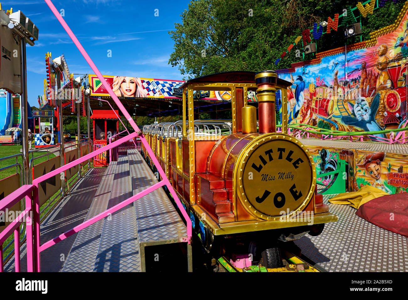 Fun Fair Train Stock Photo - Alamy