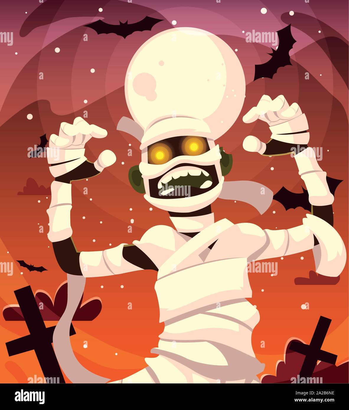 mummy design, Halloween holiday horror scary celebration autumn dark ...