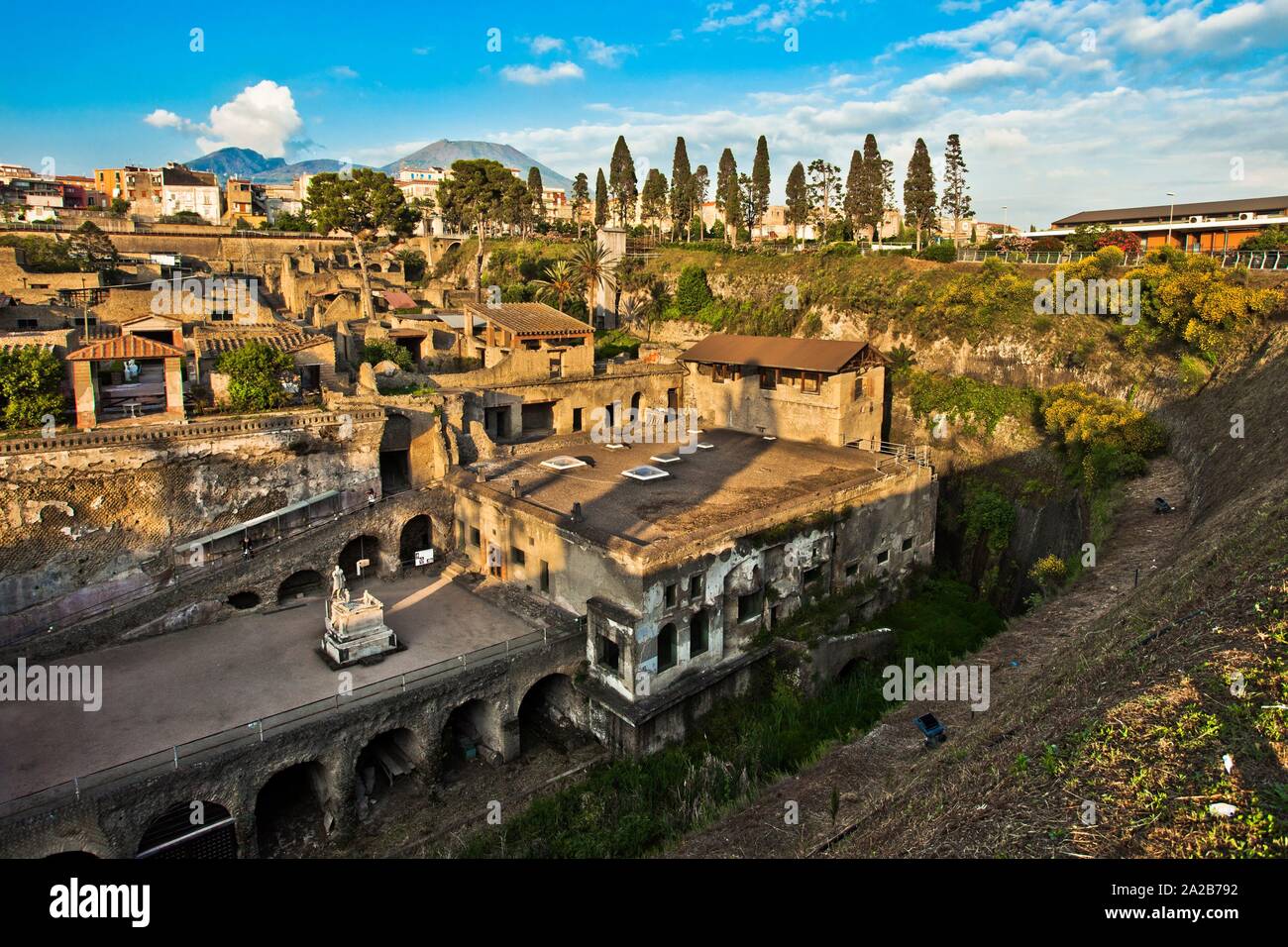The excavations of Ercolano, Ruins of Herculaneum, was an ancient Roman ...