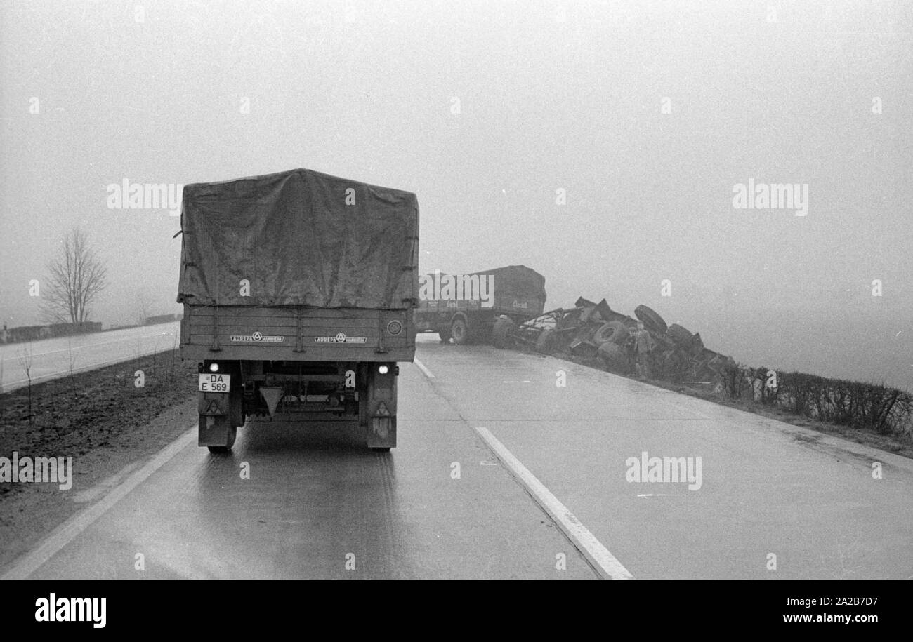 Truck embankment Black and White Stock Photos & Images - Alamy