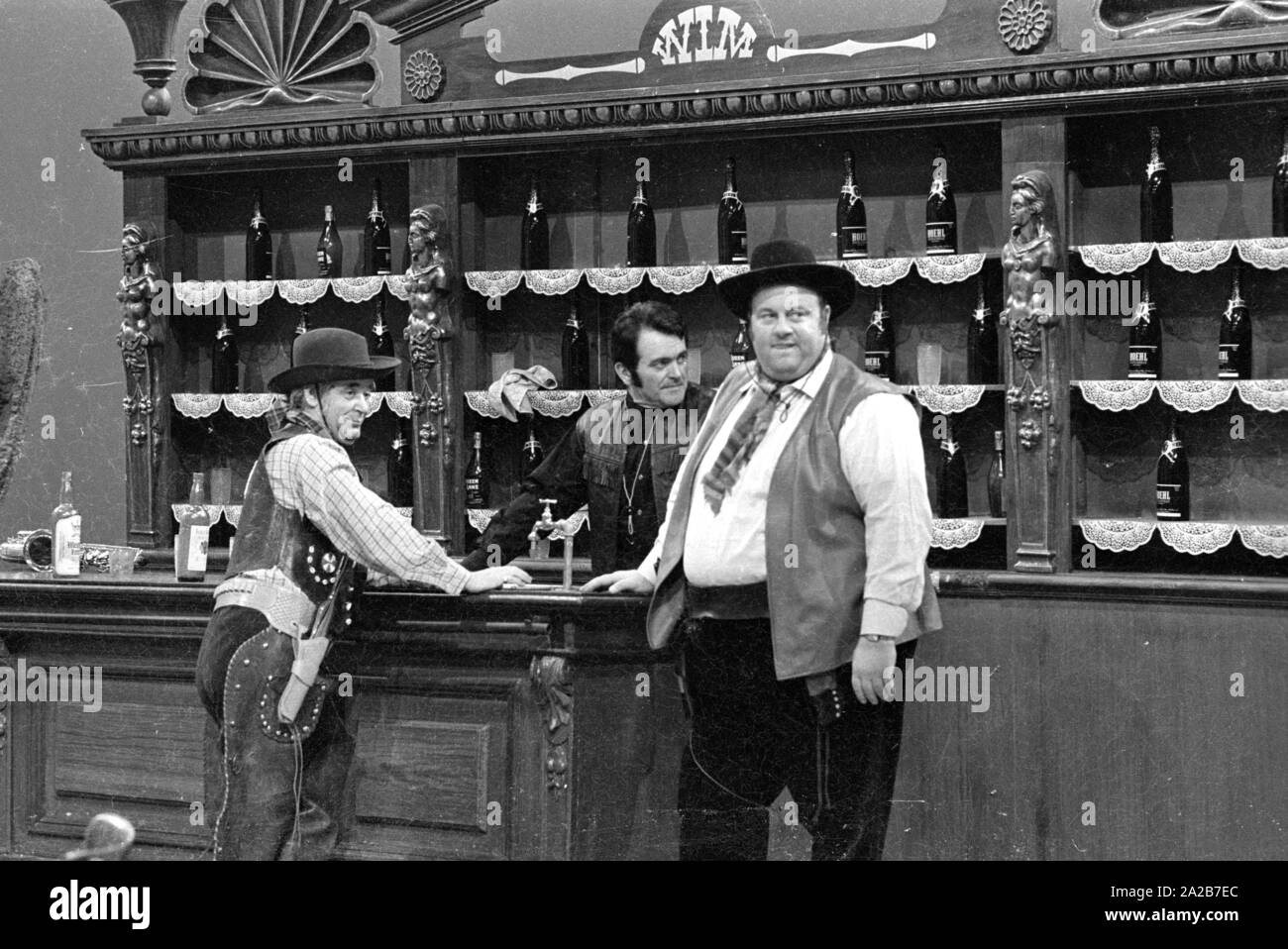 Tv cowboys Black and White Stock Photos & Images - Alamy