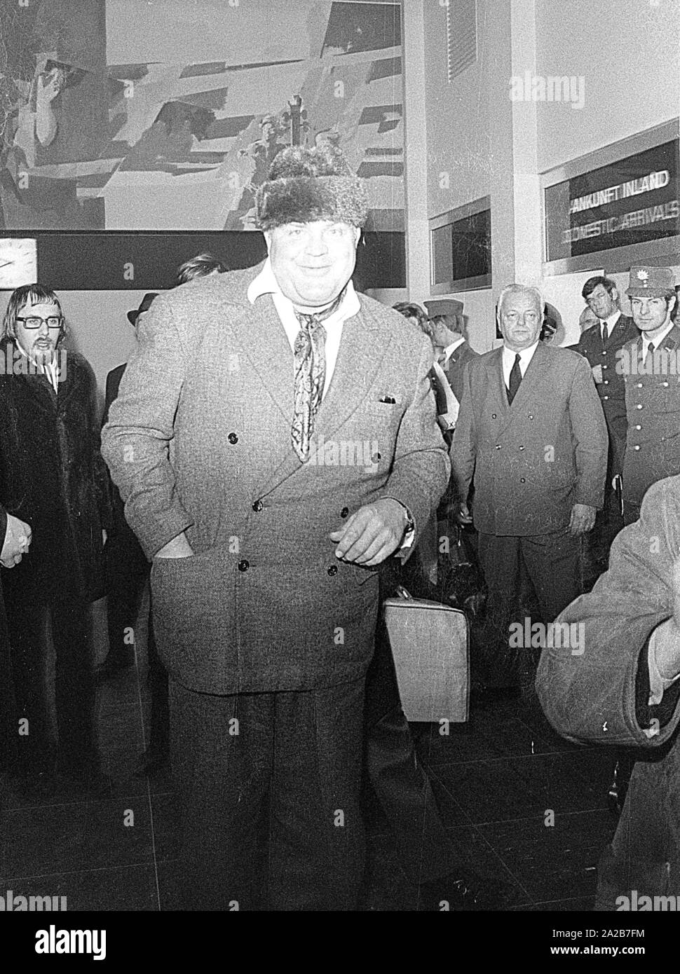 Dan Blocker is picked up by the television ballet of the ZDF at the ...