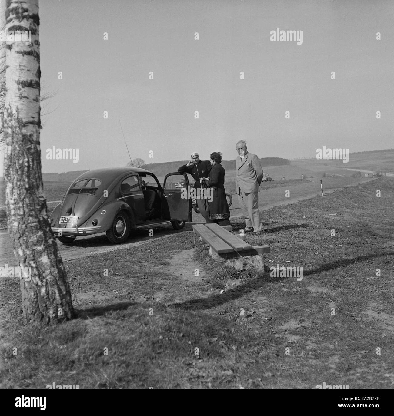 Split rear window Black and White Stock Photos & Images - Alamy