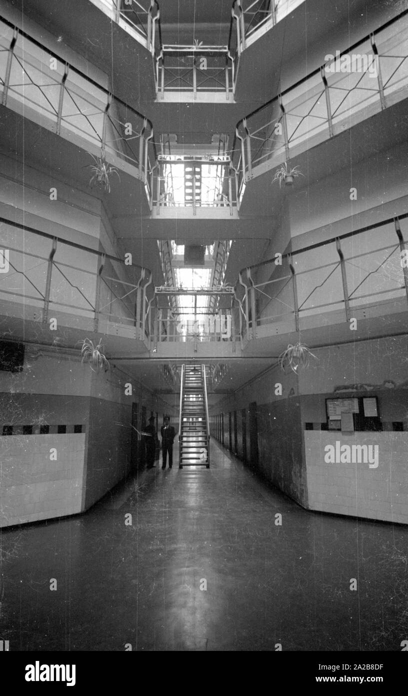 Cell block of the Freiendiez prison Stock Photo - Alamy