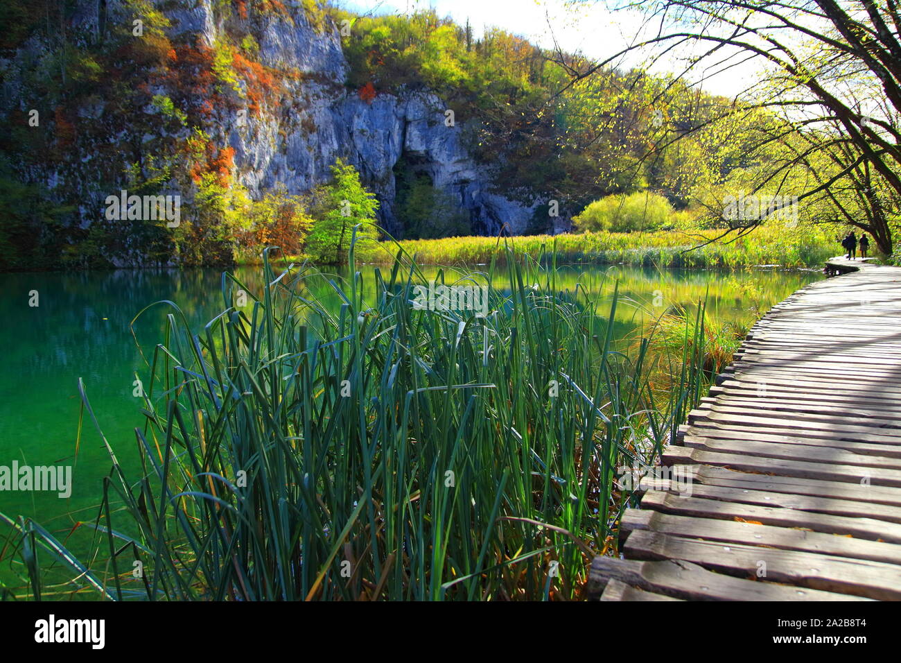 Fall in National park Plitvice lakes, Croatia Stock Photo - Alamy