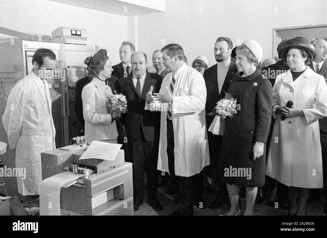 In late April 1971, the Belgian royal couple visited Munich. Pictured ...