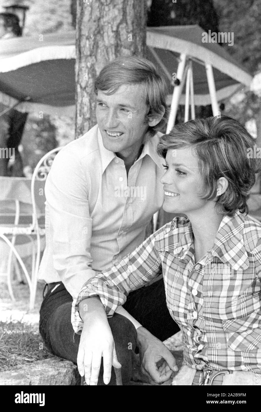 The German actress Uschi Glas and her life partner Count Max von ...