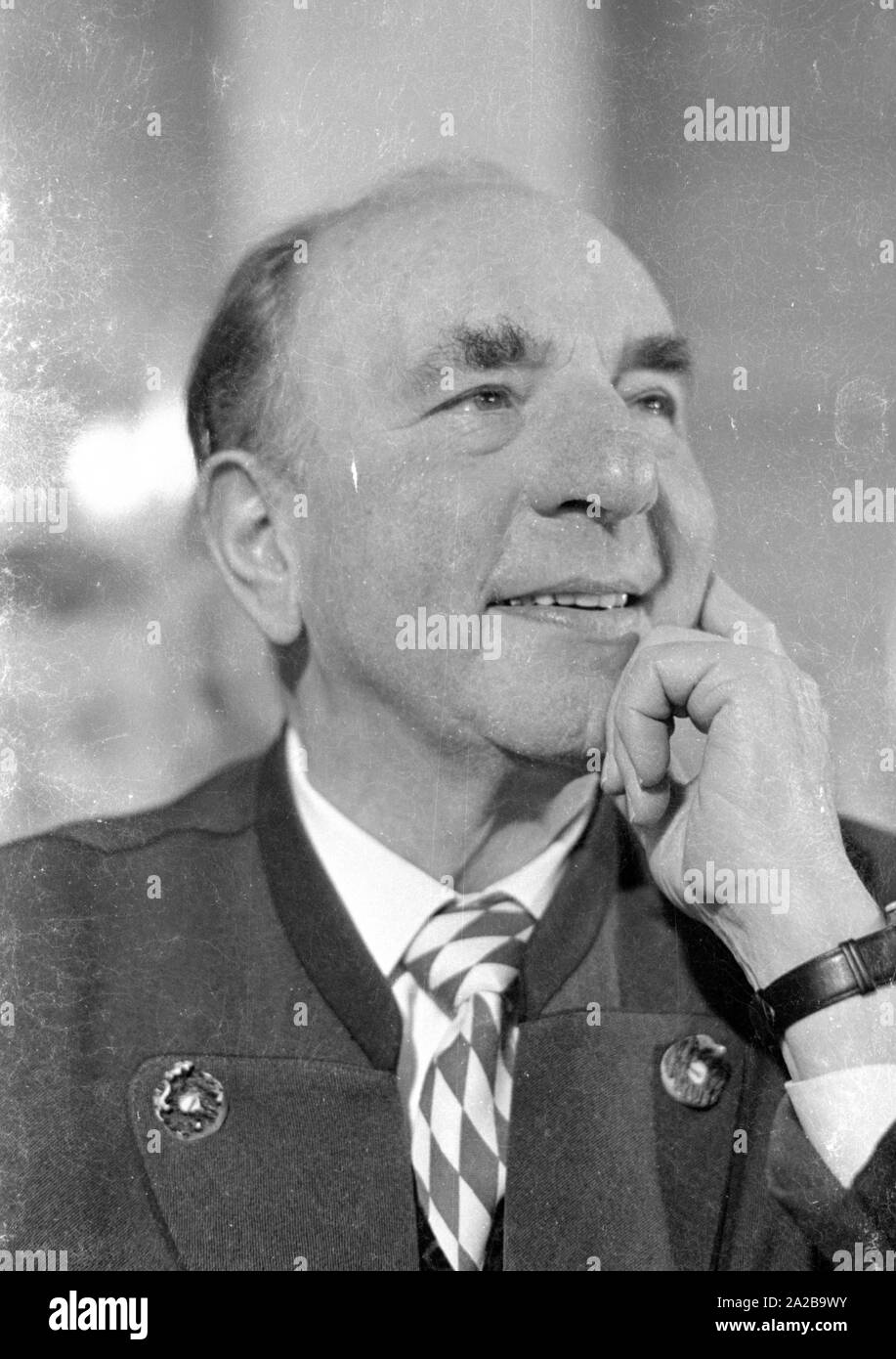 The German folk actor Michl Lang at the Starkbierfest (Strong Beer ...