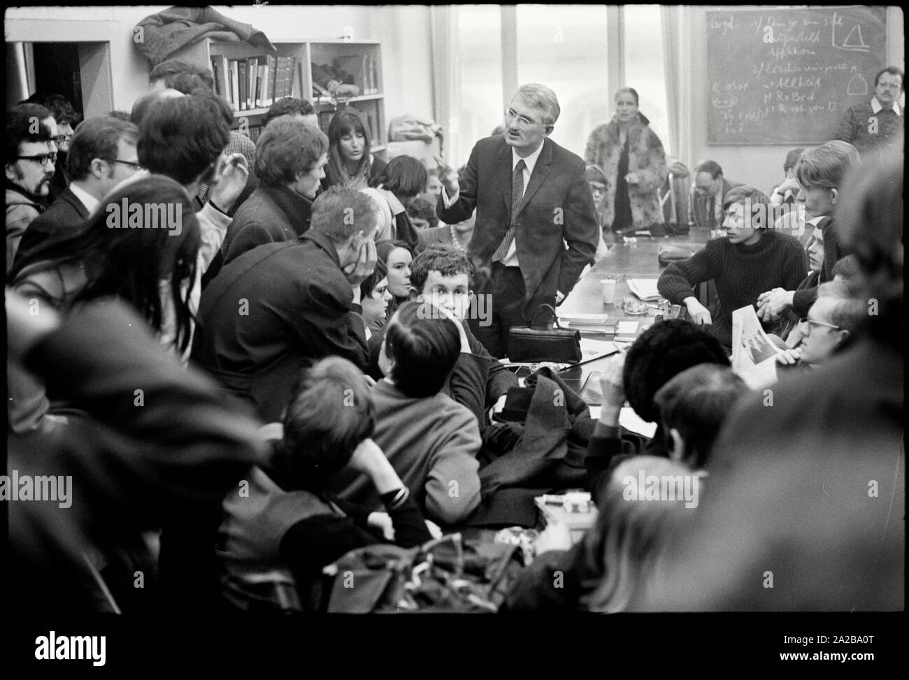 Germany. Frankfurt. January 1969. German sociologist and philosopher ...
