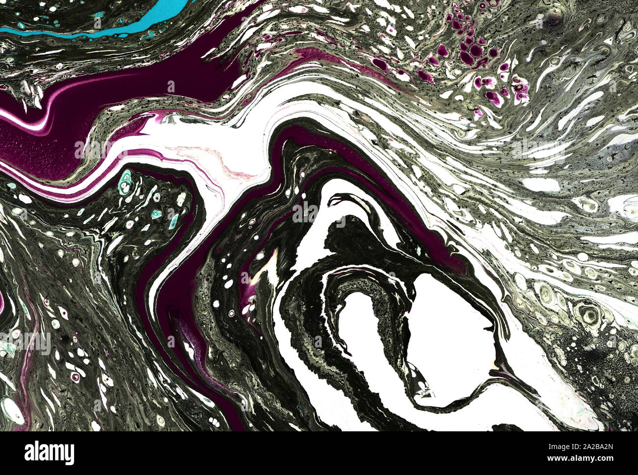 Red Ink, paint, abstract. Closeup of the painting. Colorful abstract ...