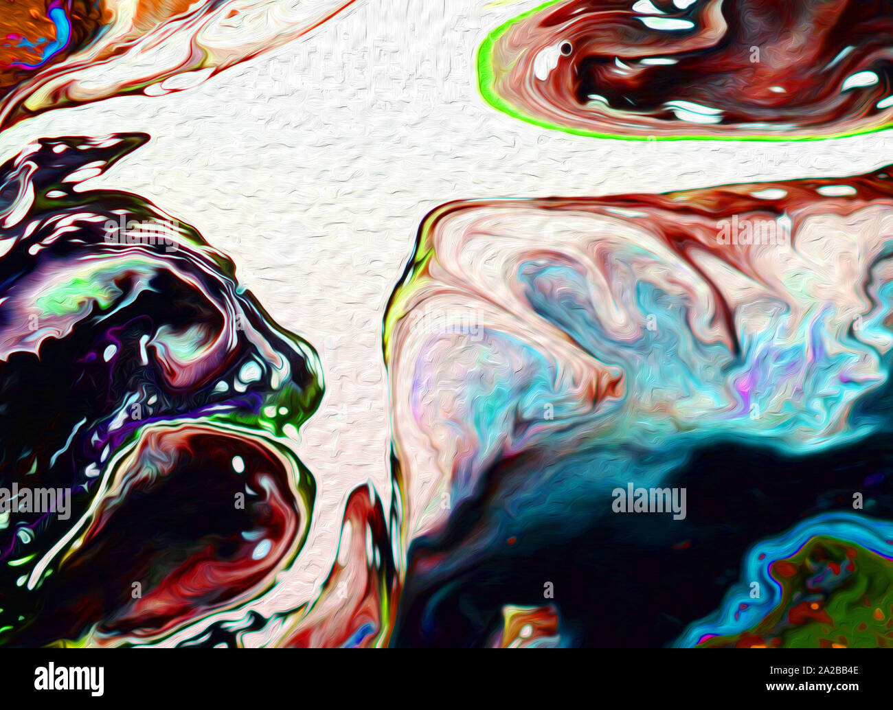 super liquid abstract background with oil painting streaks and ...