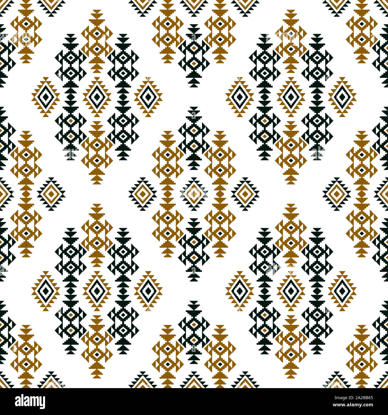 Seamless colored ethnic design on white background for textile prints ...
