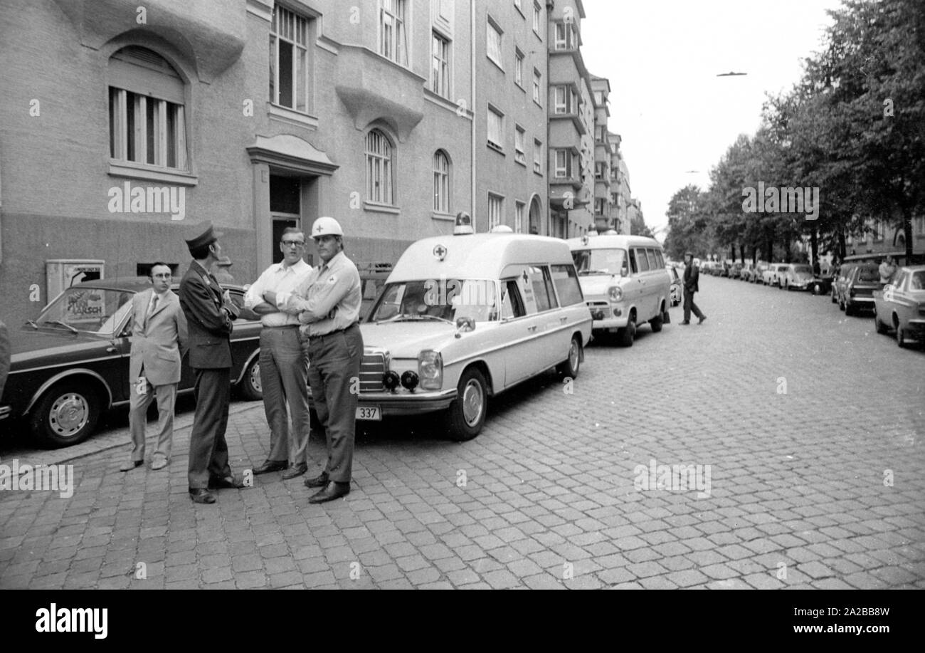 The raid on a branch of the Deutsche Bank on the Prinzregentenstraße on ...