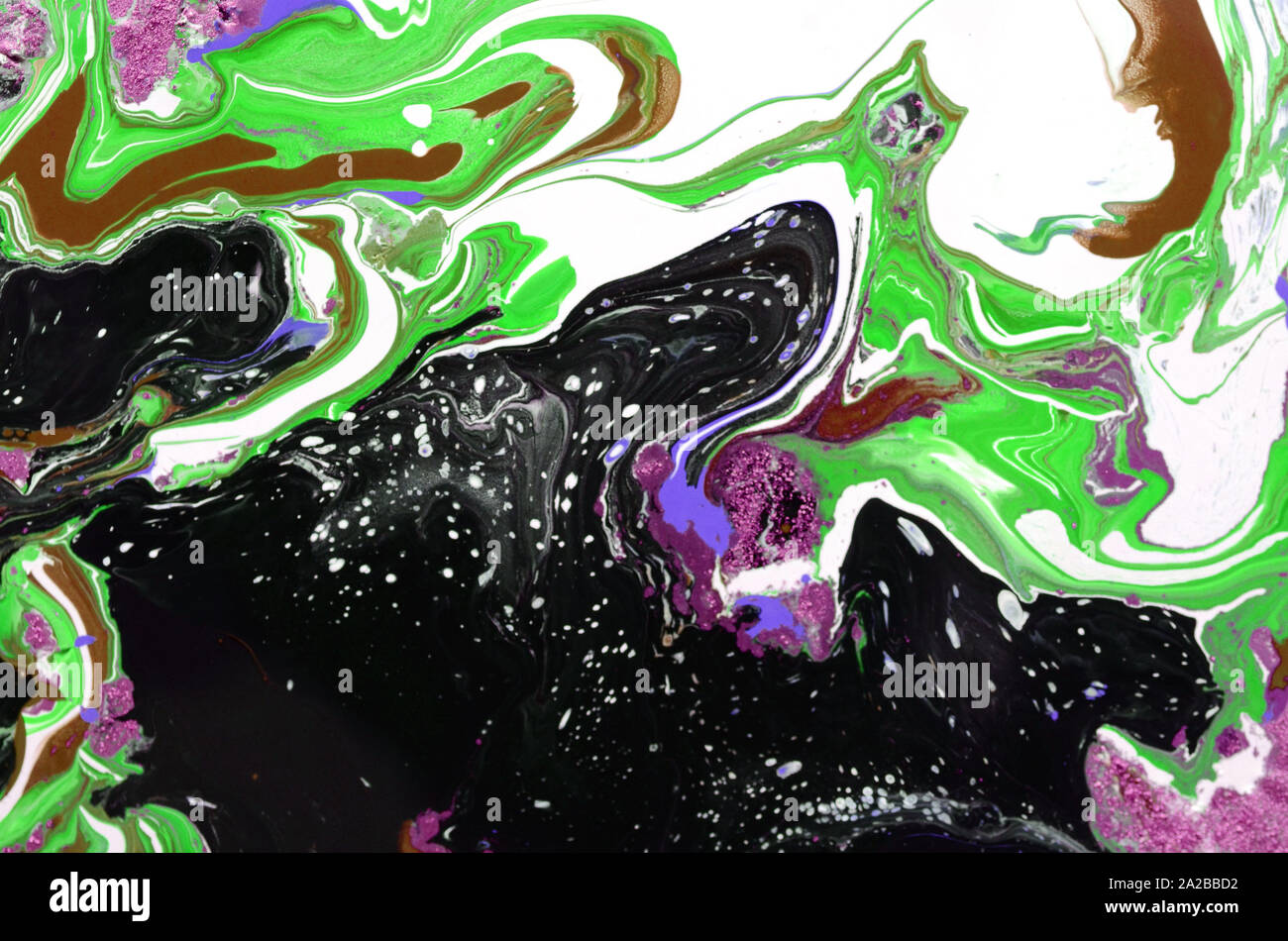 Green yellow and black marble lemon neon color mix, art print, fashion ...