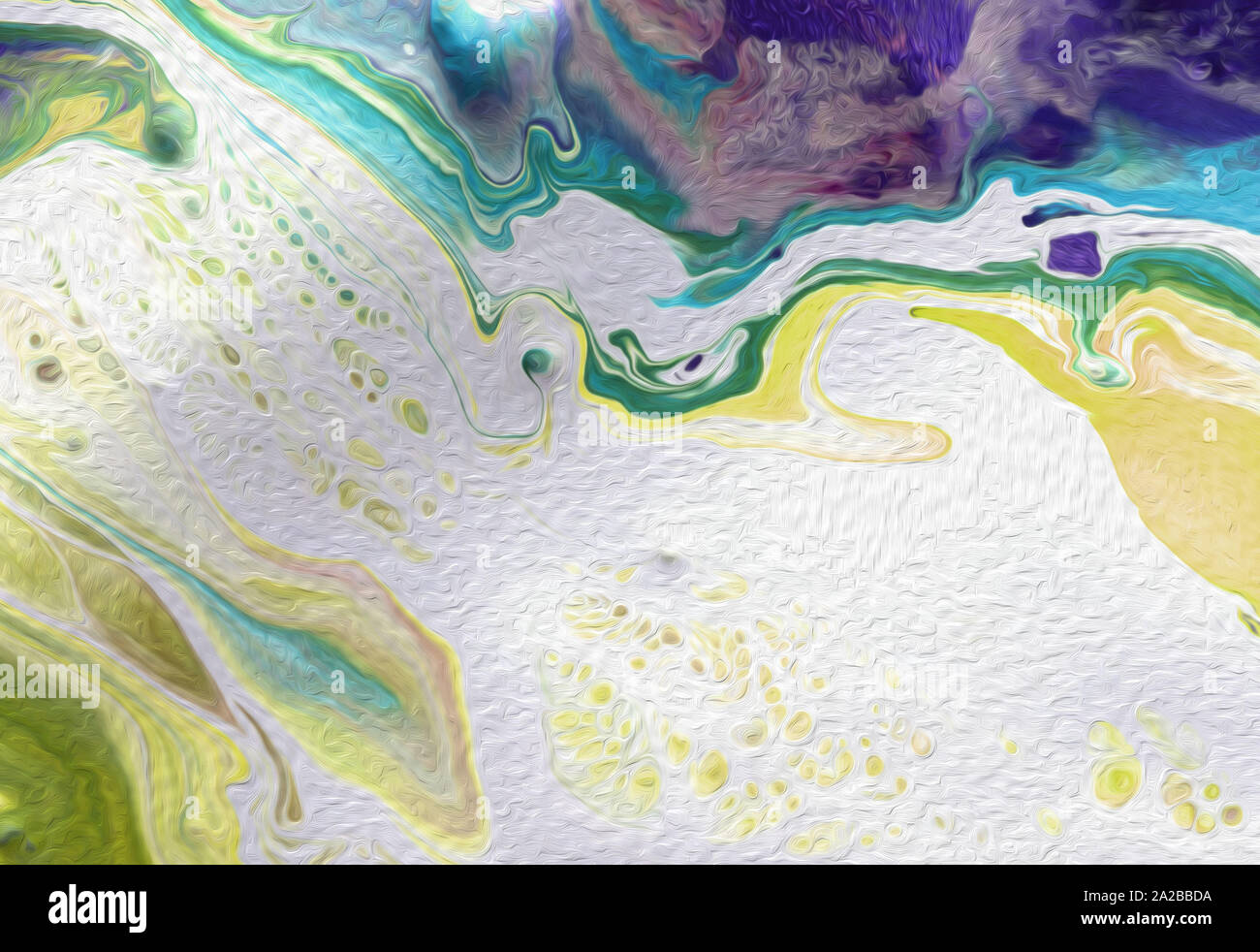 Handmade marble effect with acrylic paint Stock Photo - Alamy