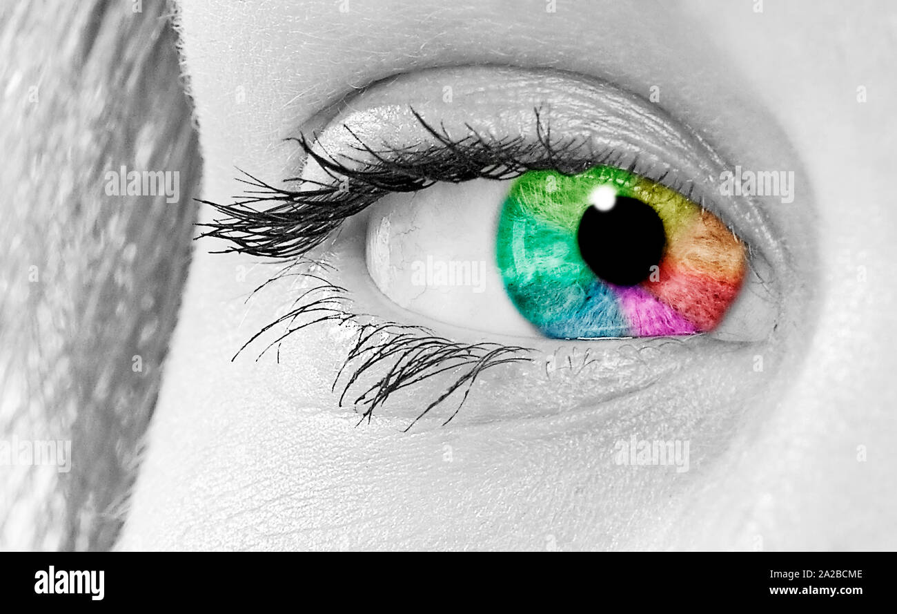 Rainbow Colored Eye