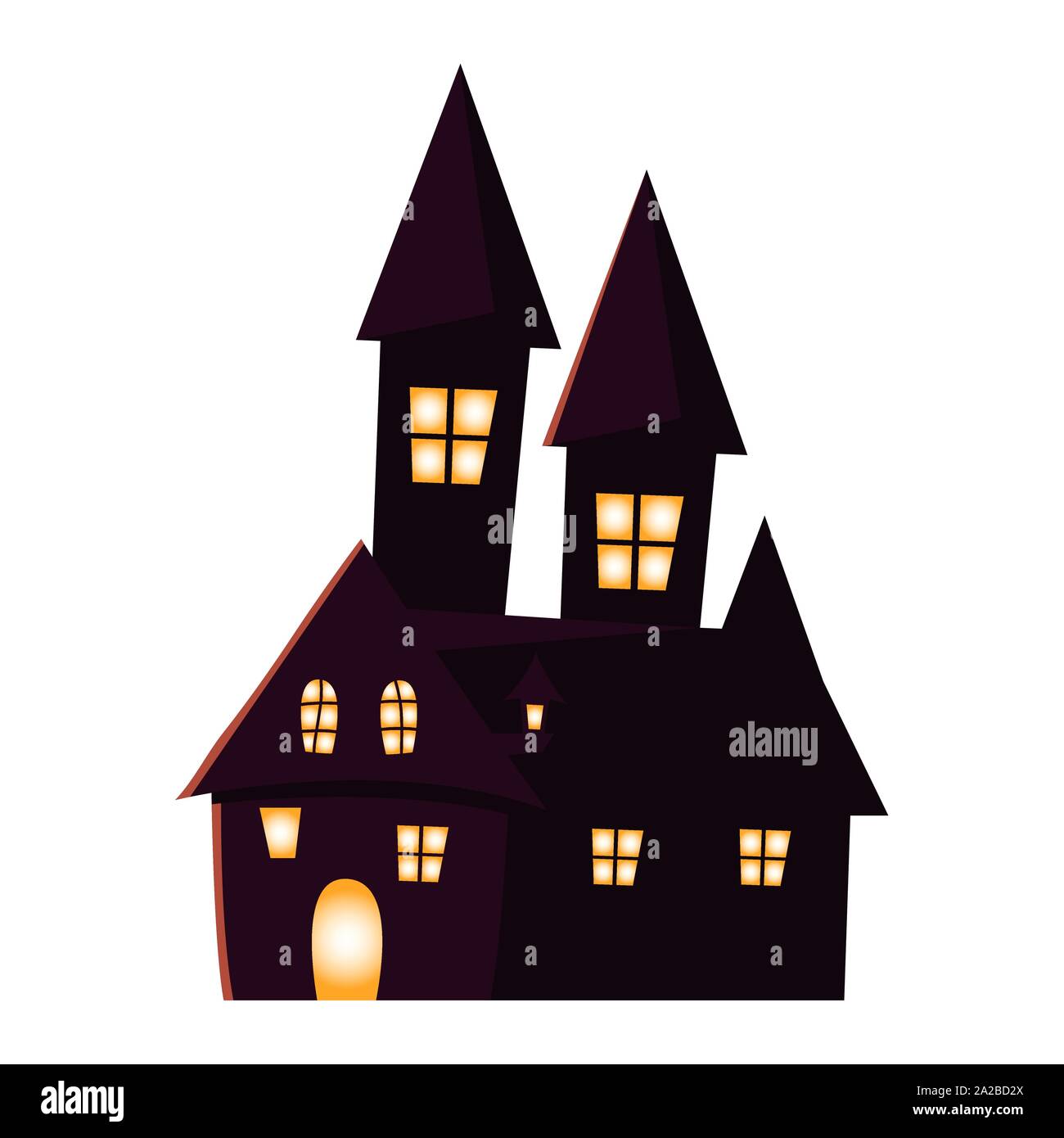 Castle design, Halloween holiday horror scary celebration autumn dark ...