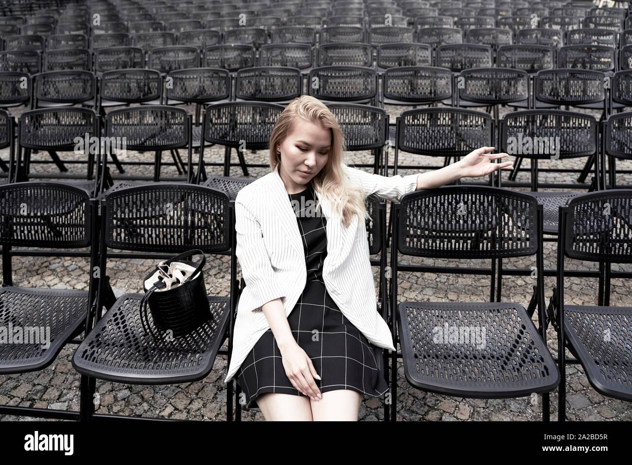 Lonely Person Chairs High Resolution Stock Photography and Images - Alamy