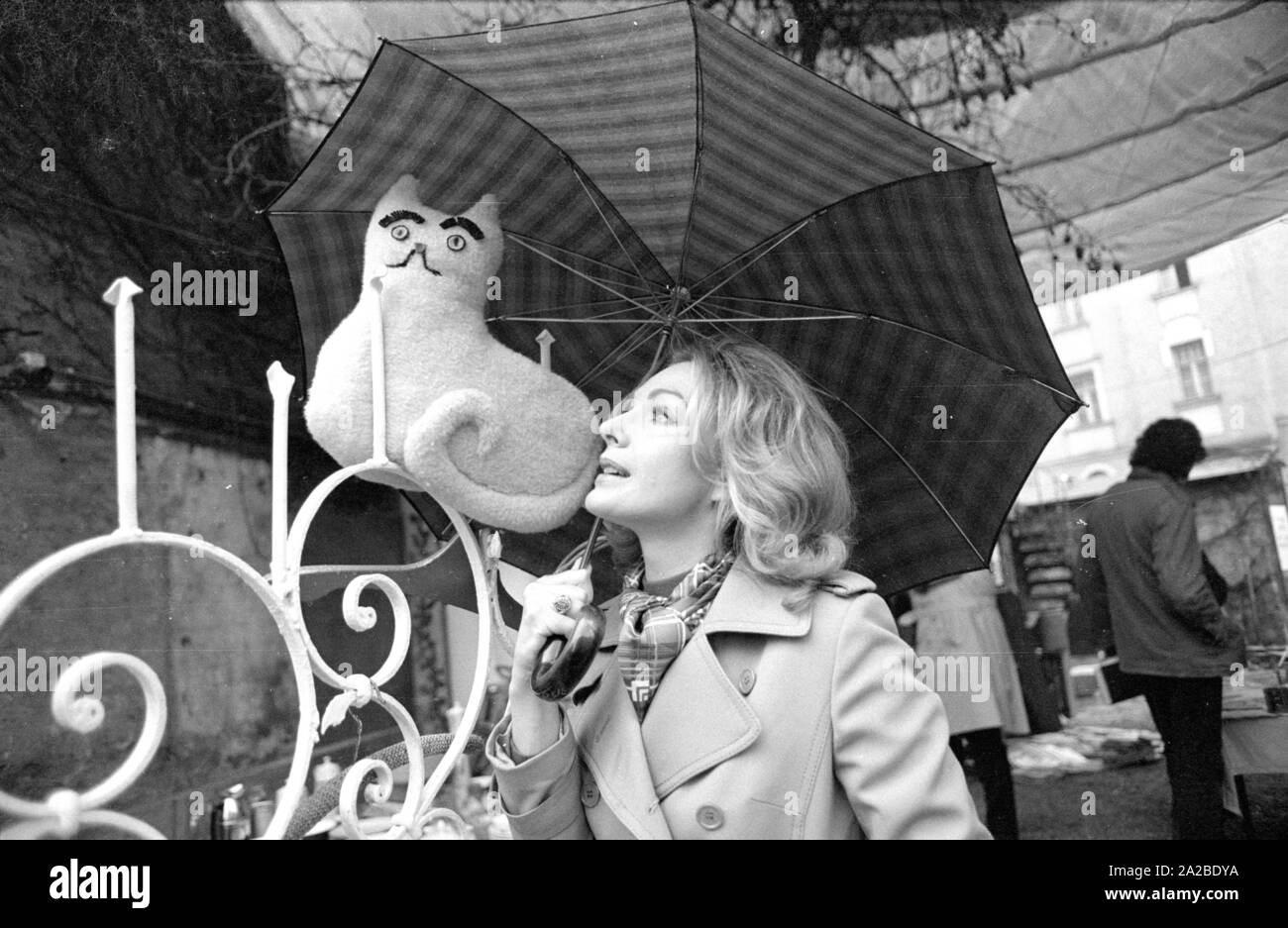 Photo story with the Austrian actress Maria Perschy in Munich Stock ...