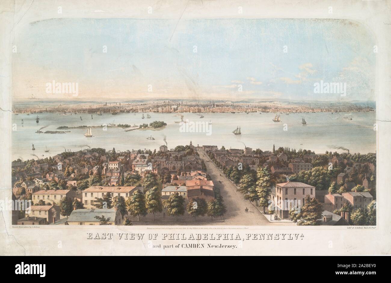 Map of philadelphia and camden hi-res stock photography and images - Alamy