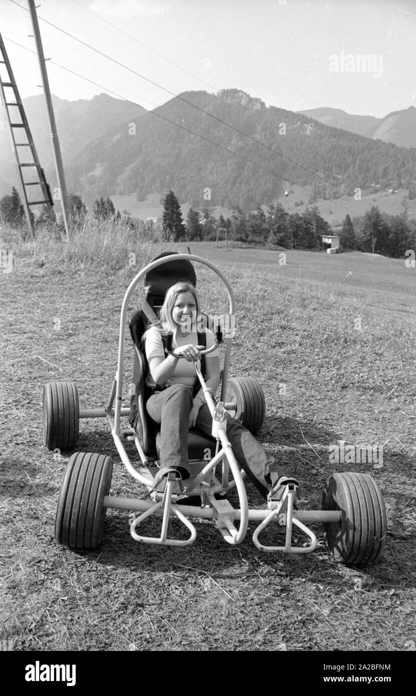 Downhill go cart Black and White Stock Photos & Images - Alamy