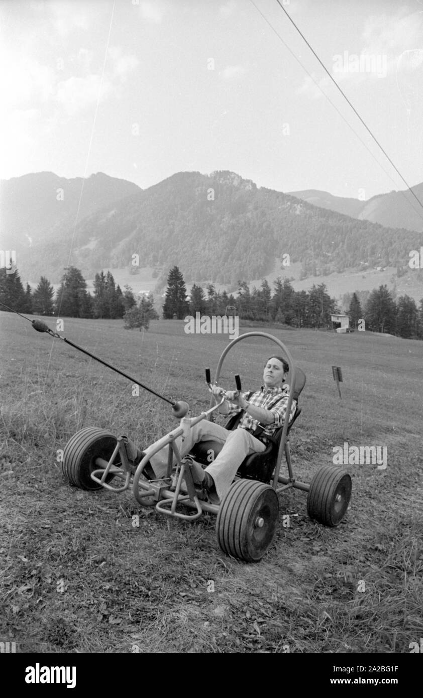 Downhill go cart Black and White Stock Photos & Images - Alamy