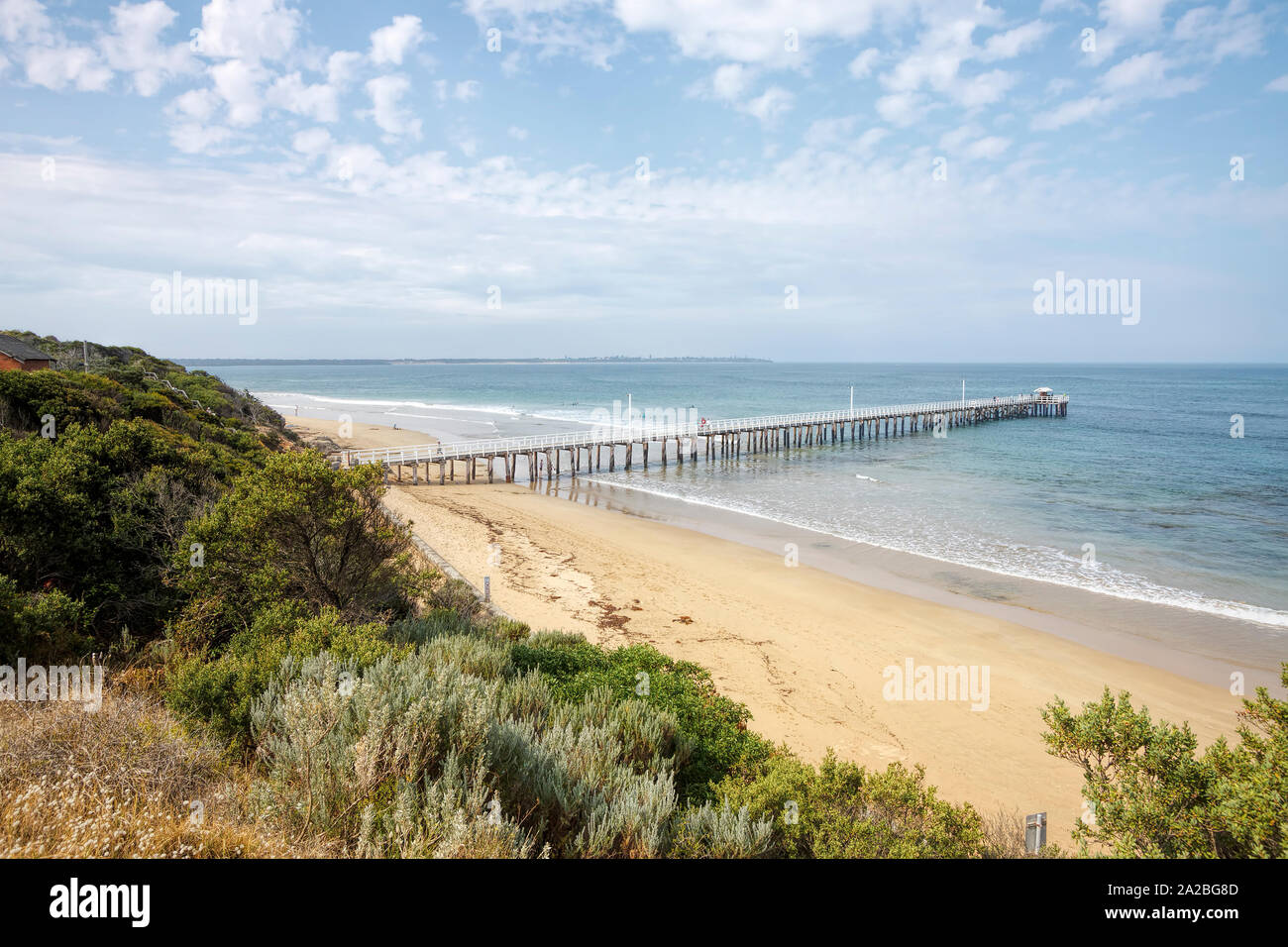 Point Lonsdale jetty, Bellarine Peninsula, Victoria, Australia Stock ...