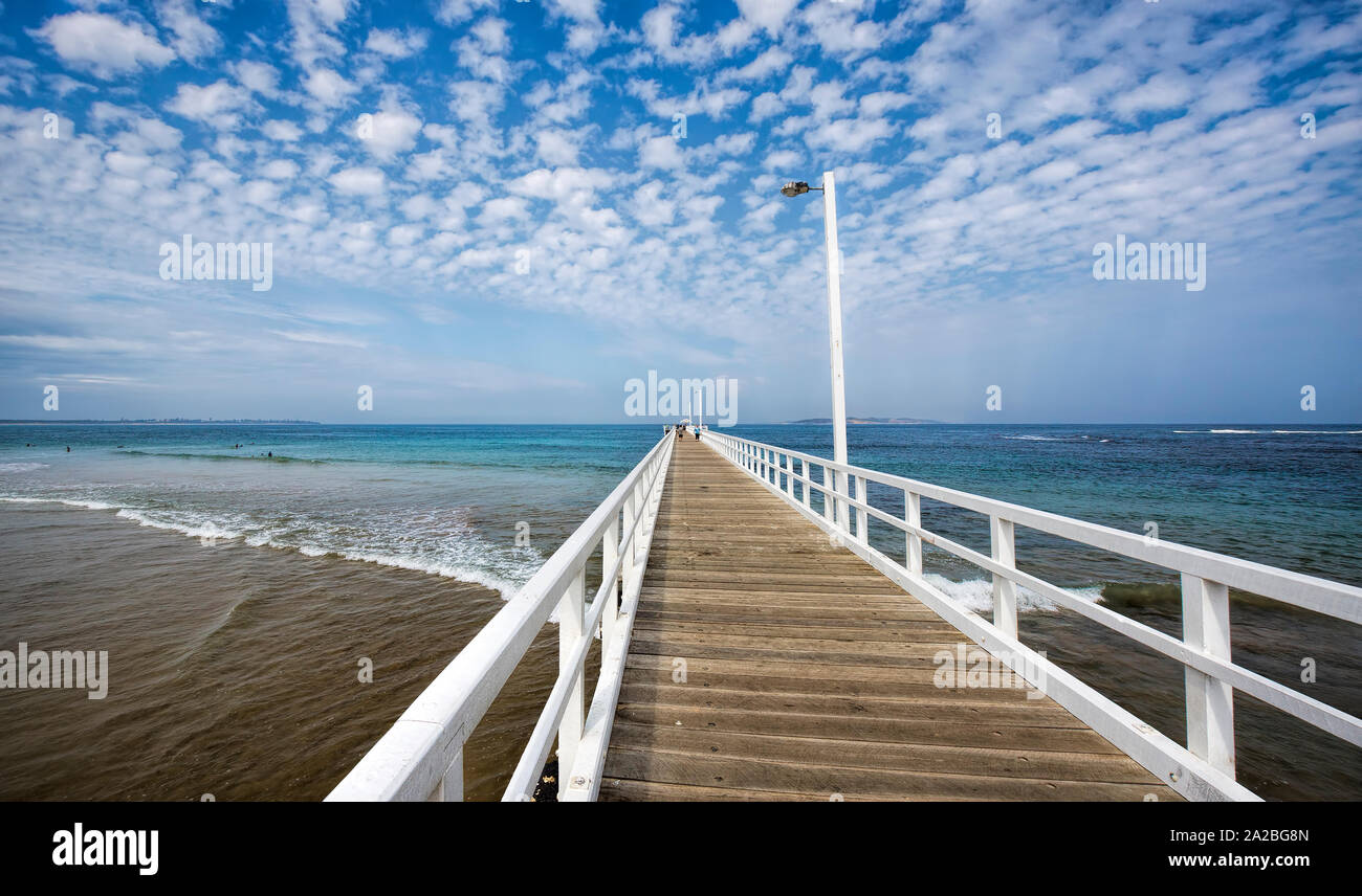 Point Lonsdale jetty, Bellarine Peninsula, Victoria, Australia Stock ...