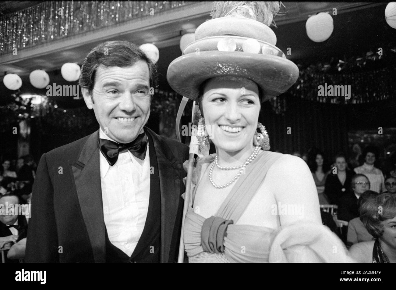 The German actor Walter Giller at the German Film Ball 1974 in the ...