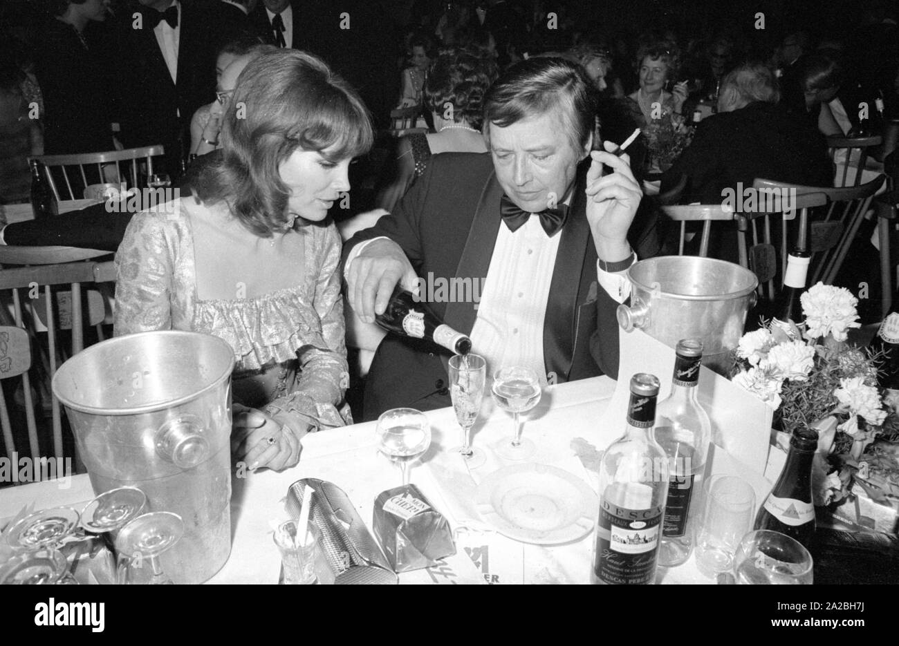 The German actress Petra Schuermann and her husband Gerhard Freund at ...