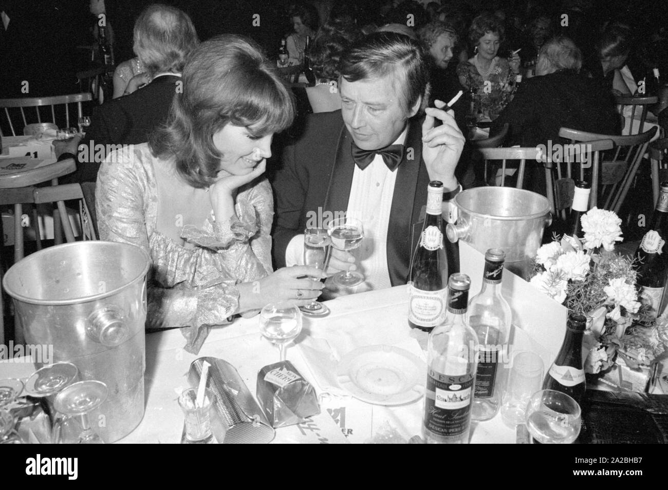 The German actress Petra Schuermann and her husband Gerhard Freund at ...