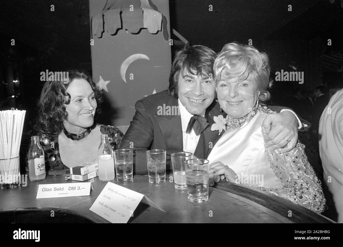 Schlager singer Roy Black at the German Film Ball 1974 in the ...