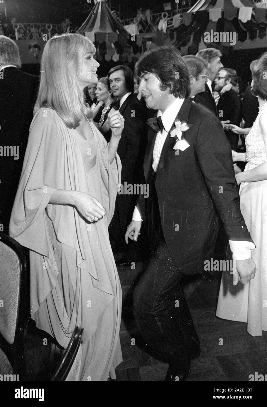 Schlager singer Roy Black in the German Film Ball 1974 in the ...