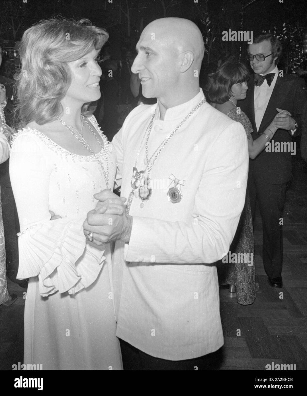 Juergen Feindt dances at the "Soiree der Stars" in the Deutsches ...