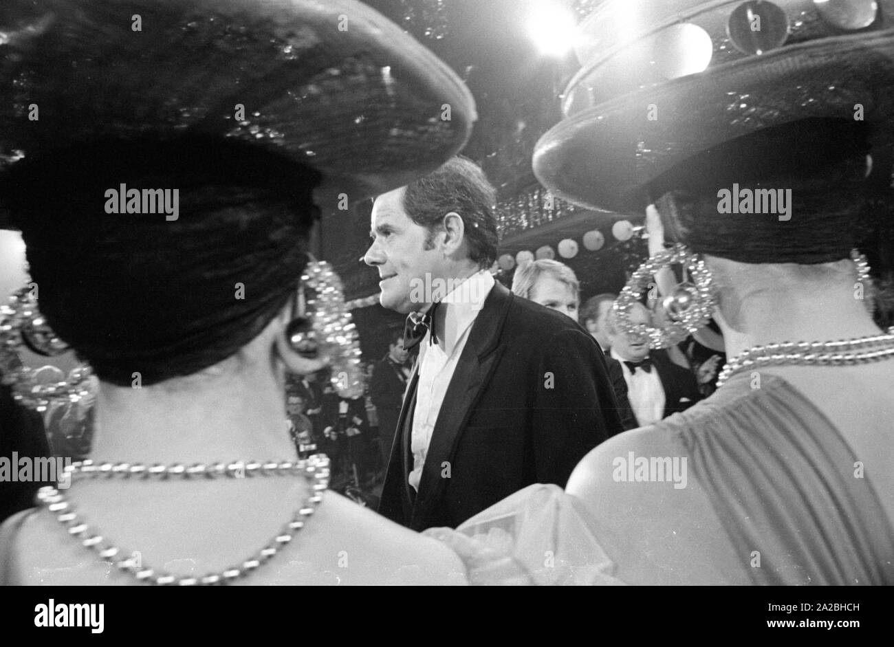 Actor Walter Giller at the German Film Ball 1974 in the Bayerischer Hof ...